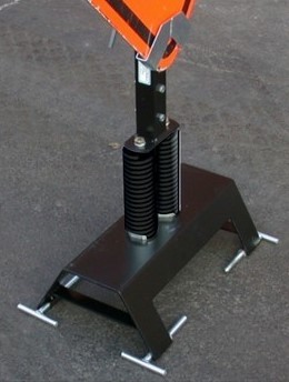 Barrier Mount Sign Stand for Rigid Signs | JBM-TF18RG